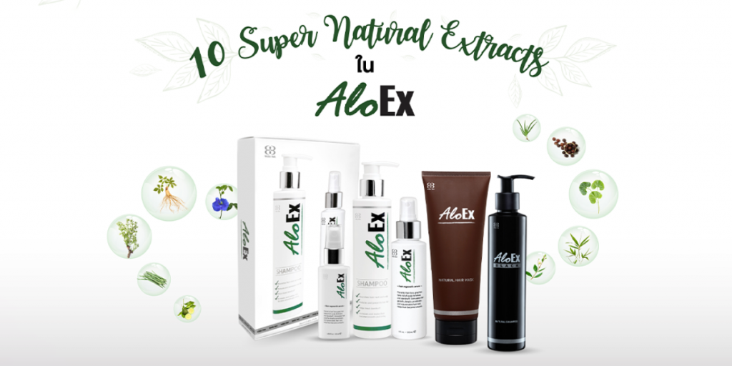 10 Super Natural Extract ใน AloEx - AloEx หยุดผมร่วง ลดผมบาง สร้างผมใหม่