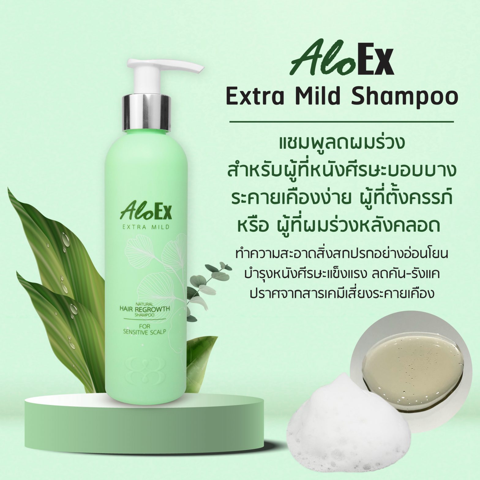 เทียบให้ชัด! แชมพูลดผมร่วง AloEx สูตรไหนที่ใช่สำหรับศีรษะและเส้นผมคุณ